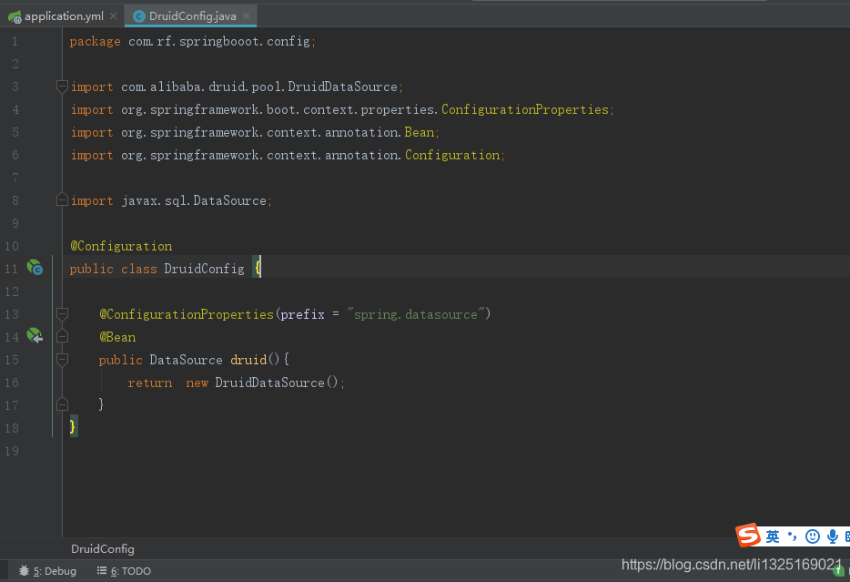 springboot整合druid报错：Failed to bind properties under 'spring.datasource' to javax.sql.DataSource ...