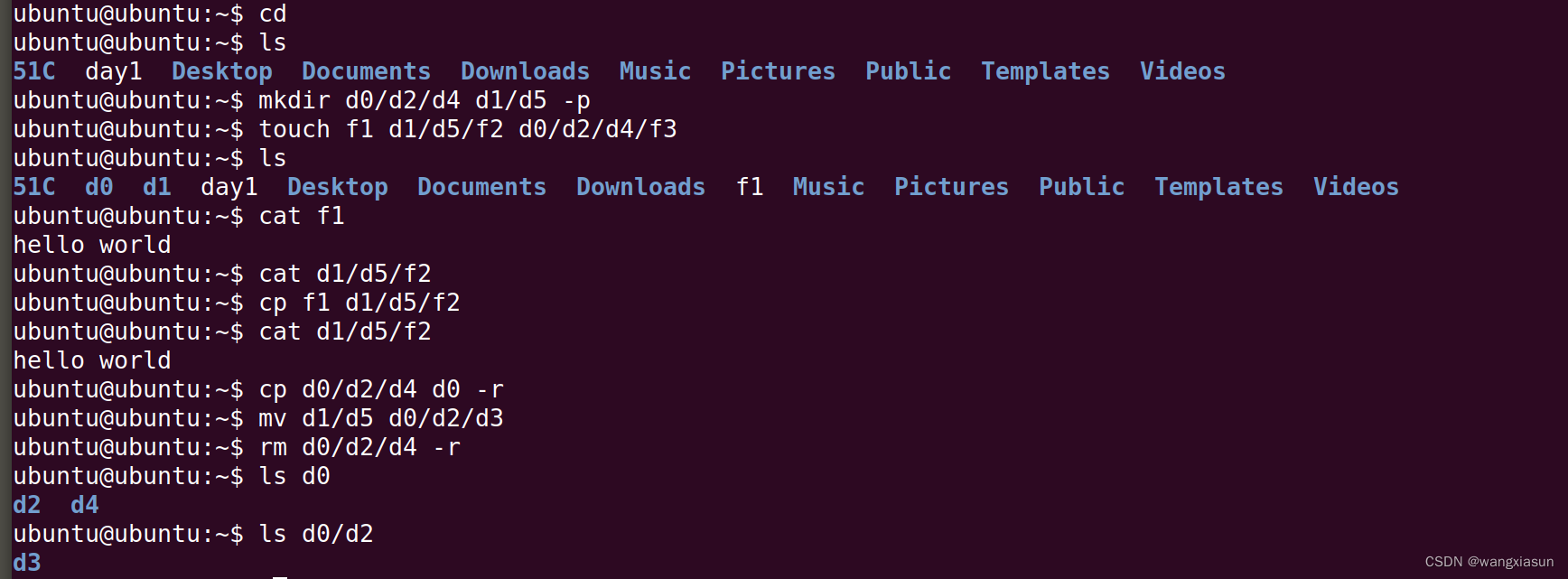 Linux常用命令cp、rm、mv、ls、cat的使用_linux cp命令ls-CSDN博客