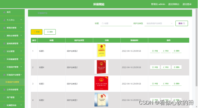 基于springboot的环保网站的设计与实现基于spring Boot的环境保护网站的设计与实现 Csdn博客