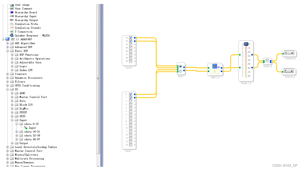 ADAU1467的开发详解四：基础例程讲解（32个入门例程）_adau1452的延时模块如何确定延时参数-CSDN博客
