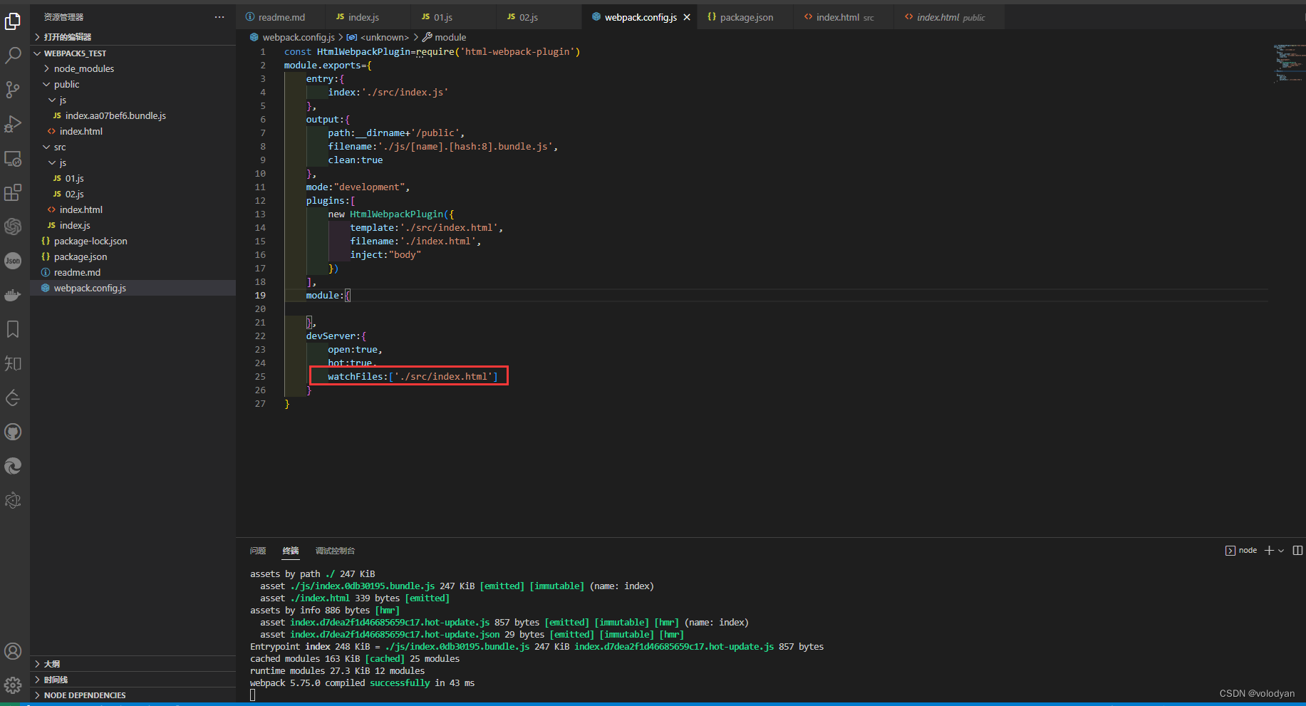 webpack5初始化项目（简单版）_初始化webpack项目-CSDN博客