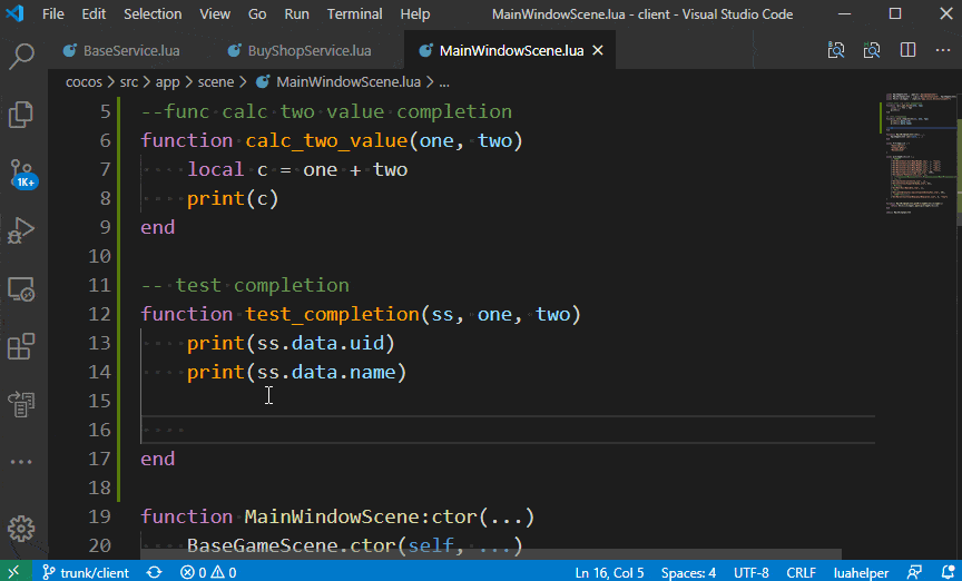 VSCode lua插件LuaHelper_vscode luahelper-CSDN博客