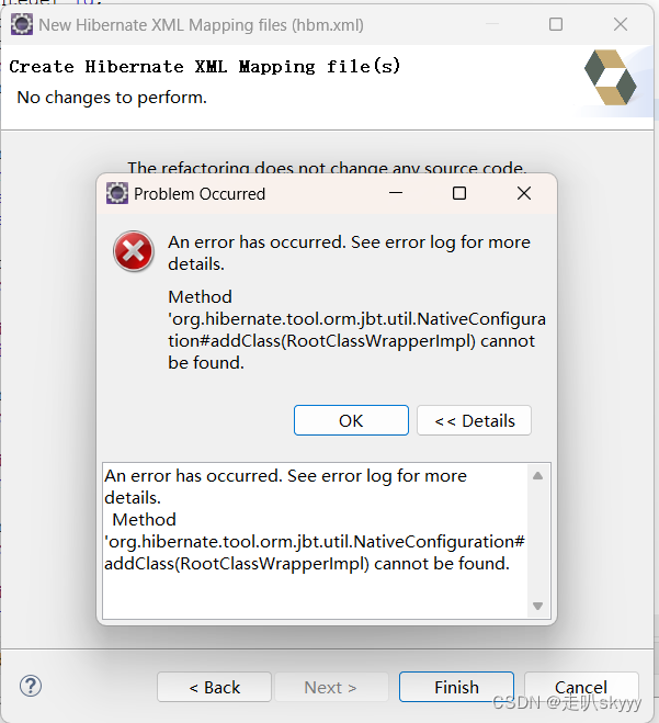 eclipse创建hibernate的映射文件报错，求解_eclipse hibernate文件报错-CSDN博客