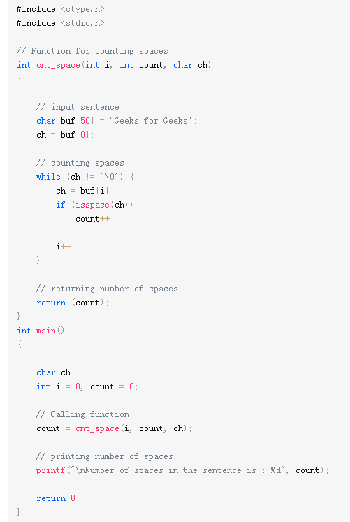 C/C++编程笔记：C++中的isspace（）及其在计算空格字符中的应用_c++ isspace-CSDN博客