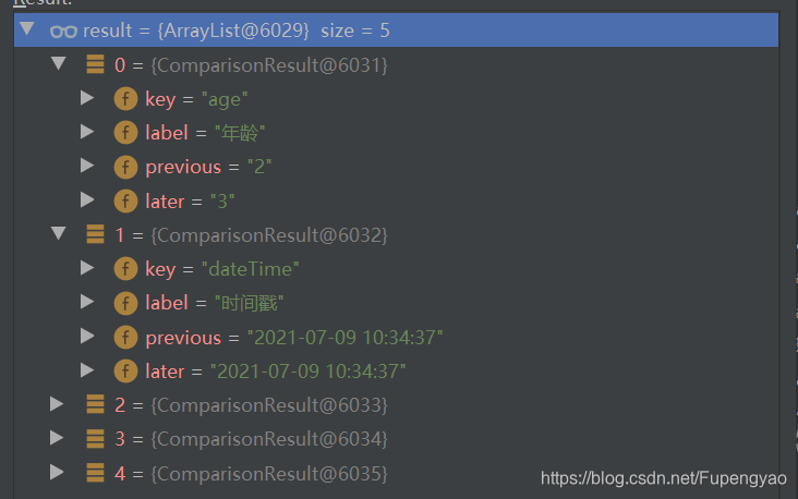（类比较器）java对比两个相同实体类中属性的值的差异_java 比较两个实体类的属性值-CSDN博客