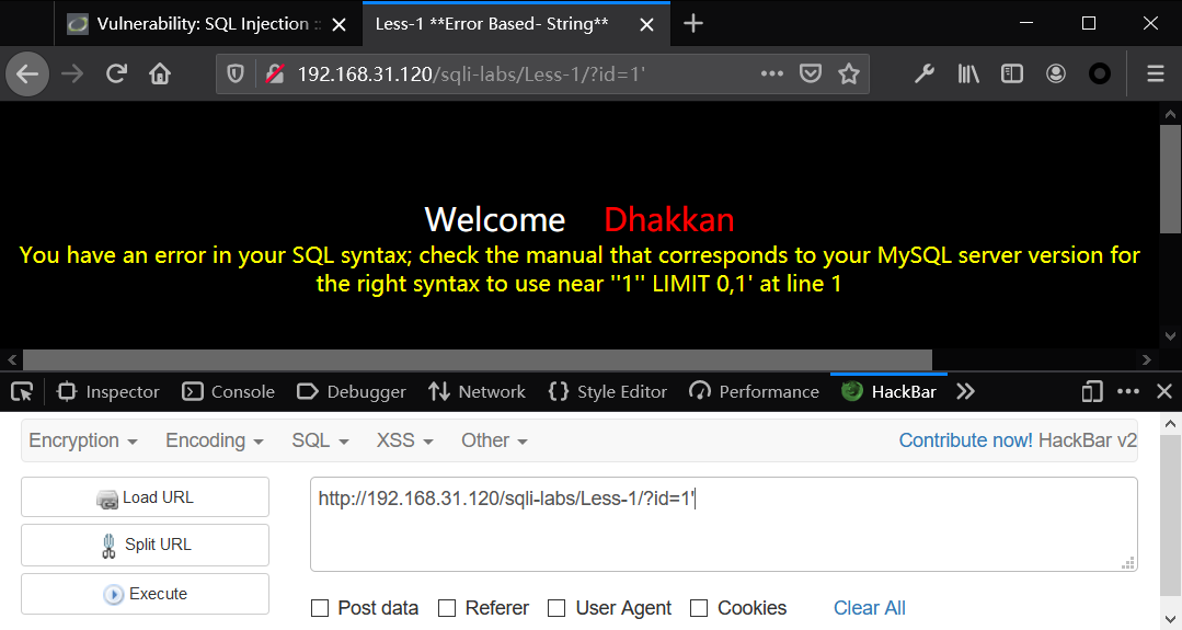 sqli-labs Less1-5题 Write Up_qli-labs网站的第一关less1的练习-CSDN博客
