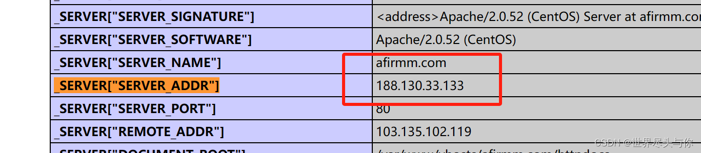 phpinfo中的重要信息_phpinfo页面信息保存本机ip地址的参数是哪个-CSDN博客