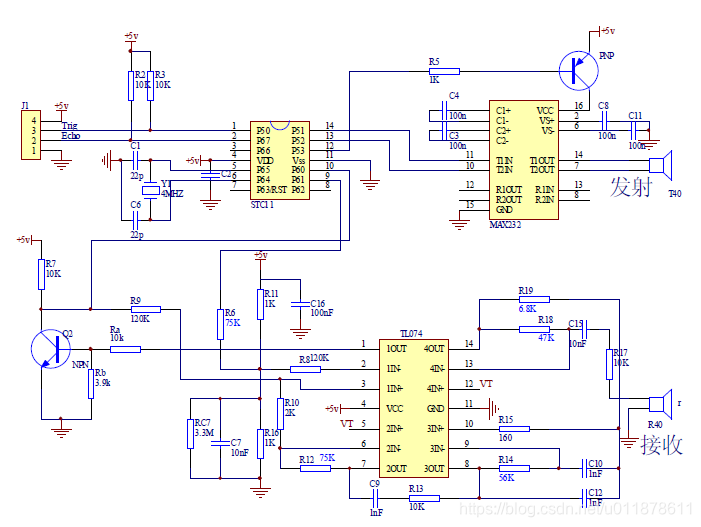 stm32控制超声波测距模块HC-SR04_hcsr04超声波模块原理图-CSDN博客
