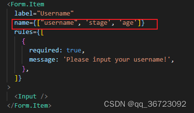 antd Form.Item的name是数组时如何取值_antd form表单的formitem name绑定数组-CSDN博客