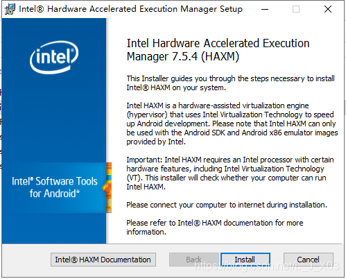 启动Android 项目时出现emulator: ERROR: x86_64 emulation currently requires hardware acceleration!错误_x86 ...