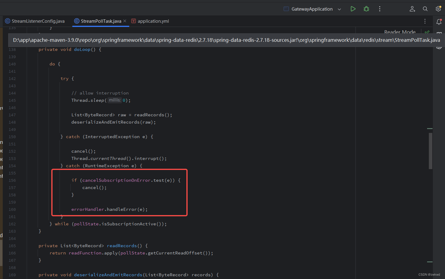 SpringDataRedis Stream 监听框架在Reids 重启的情况下，监听失效问题解决_streammessagelistenercontaineroptions 异常就不在运行了 ...
