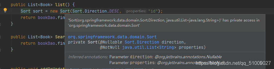 Spring-Data-Jpa的Sort排序时遇到的问题 has private access in ‘org.springframework ...