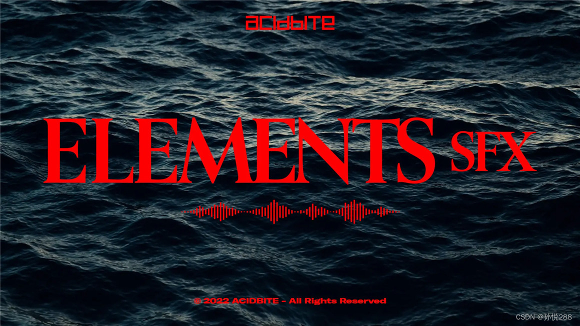 ACIDBITE 147个诗意深沉氛围户外海浪篝火风声环境转场音效 Elements SFX-CSDN博客
