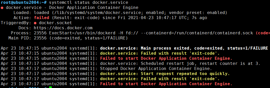 docker启动失败Failed to start Docker Application Container Engine-CSDN博客