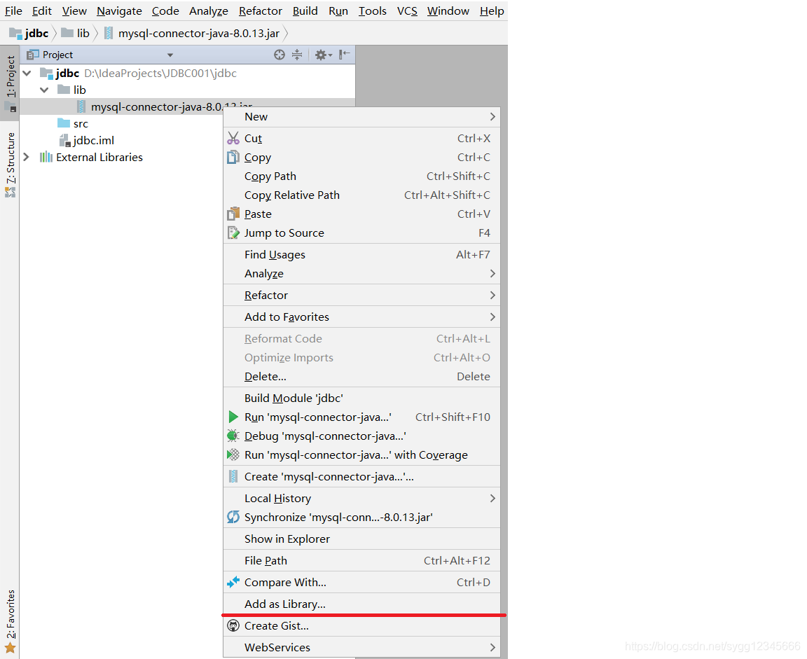 IDEA导入Mysql8.0驱动jar包_idea导入mysql的驱动包8.版本-CSDN博客