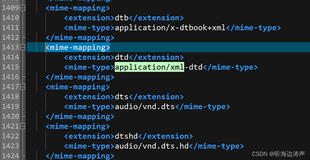 Tomcat web.xml文件中的mime-mapping_tomcat mime-CSDN博客