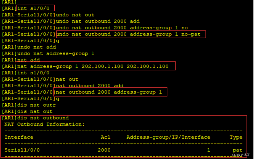 NAT实验top_8.在ar1上配置napt,配置地址池中的地址为202.100.1.10,使内网可以访问互联网,并且-CSDN博客
