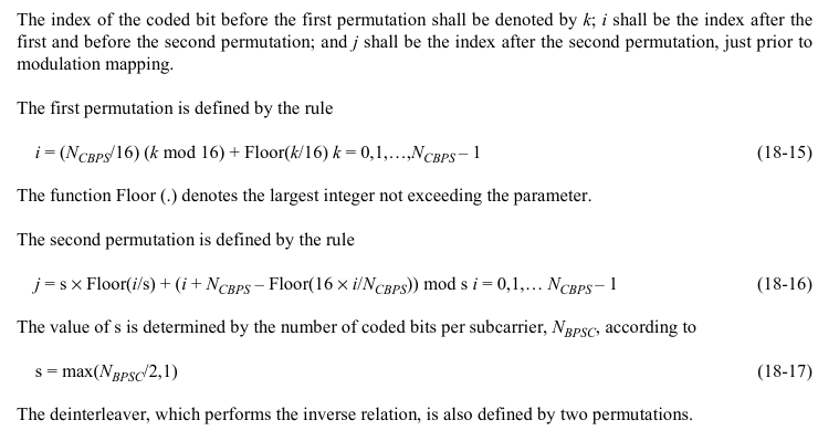 Ofdm80211a的fpga实现(七)一级交织:分组交织器(含verilog和matlab代码) Csdn博客