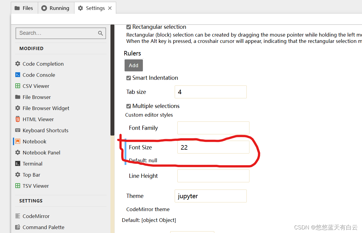 Jupyter notebook代码提示，调整字体大小_jupyter notebook 字体大小-CSDN博客