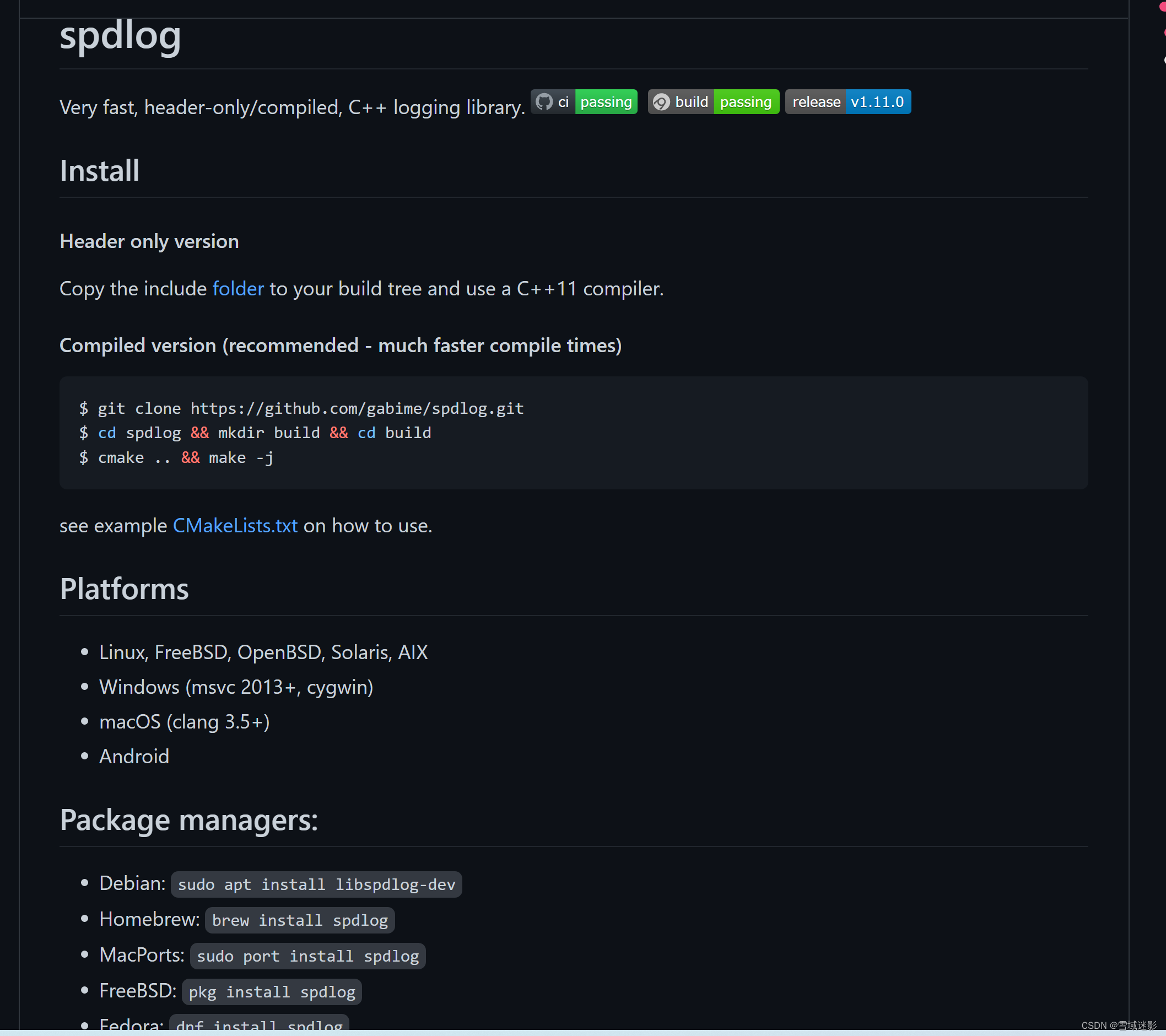 Windows10中使用VS2022和Cmake编译构建C++开源日志库-spdlog_cmake spdlog-CSDN博客