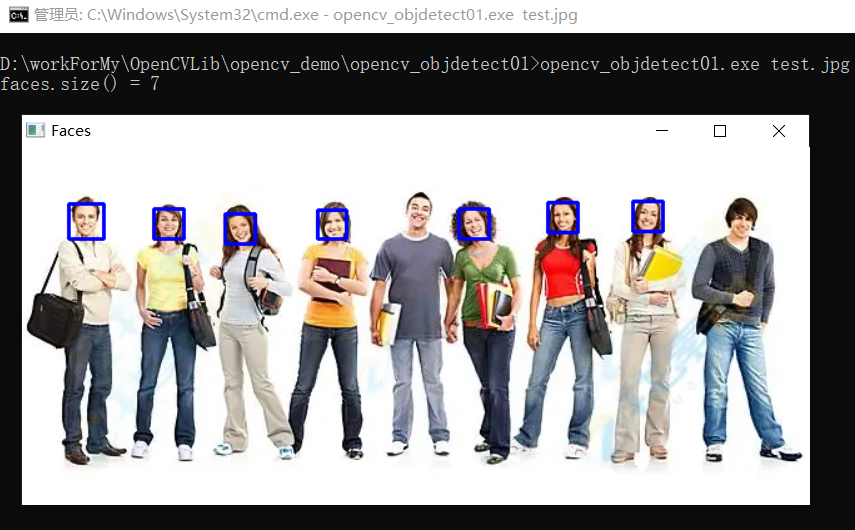C/C++开发，opencv-objdetect模块，CascadeClassifier人脸识别应用_opencv objdetect-CSDN博客