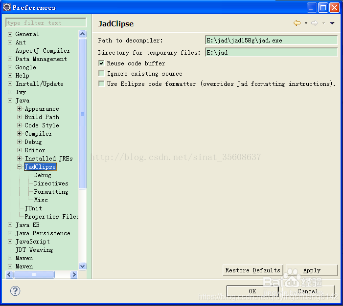 Eclipse反编译插件JadClipse安装（用于打开.class文件）_反编译插件打开的类-CSDN博客