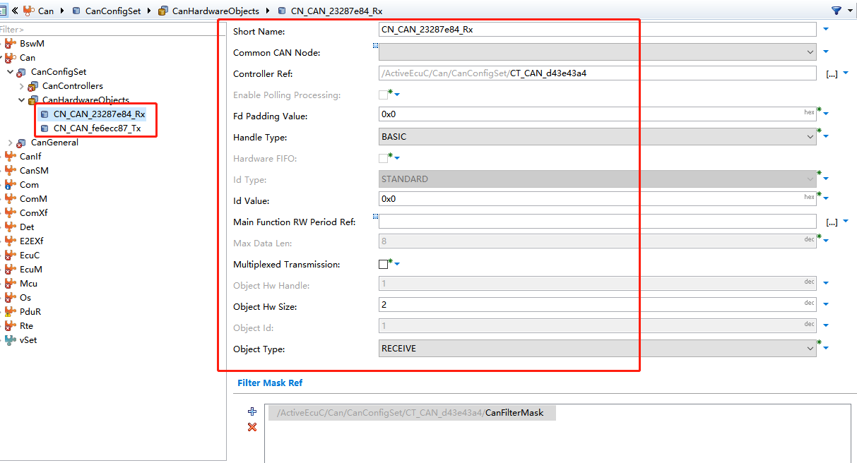 AutoSAR—Davinci CFG中CAN模块配置（上）_autosat-can-filtermask-CSDN博客