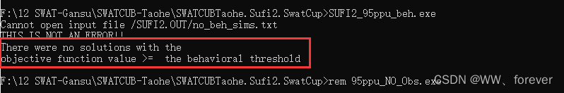 【SWAT水文模型】SWAT-CUP参数率定过程问题总结_swatcup出错-CSDN博客