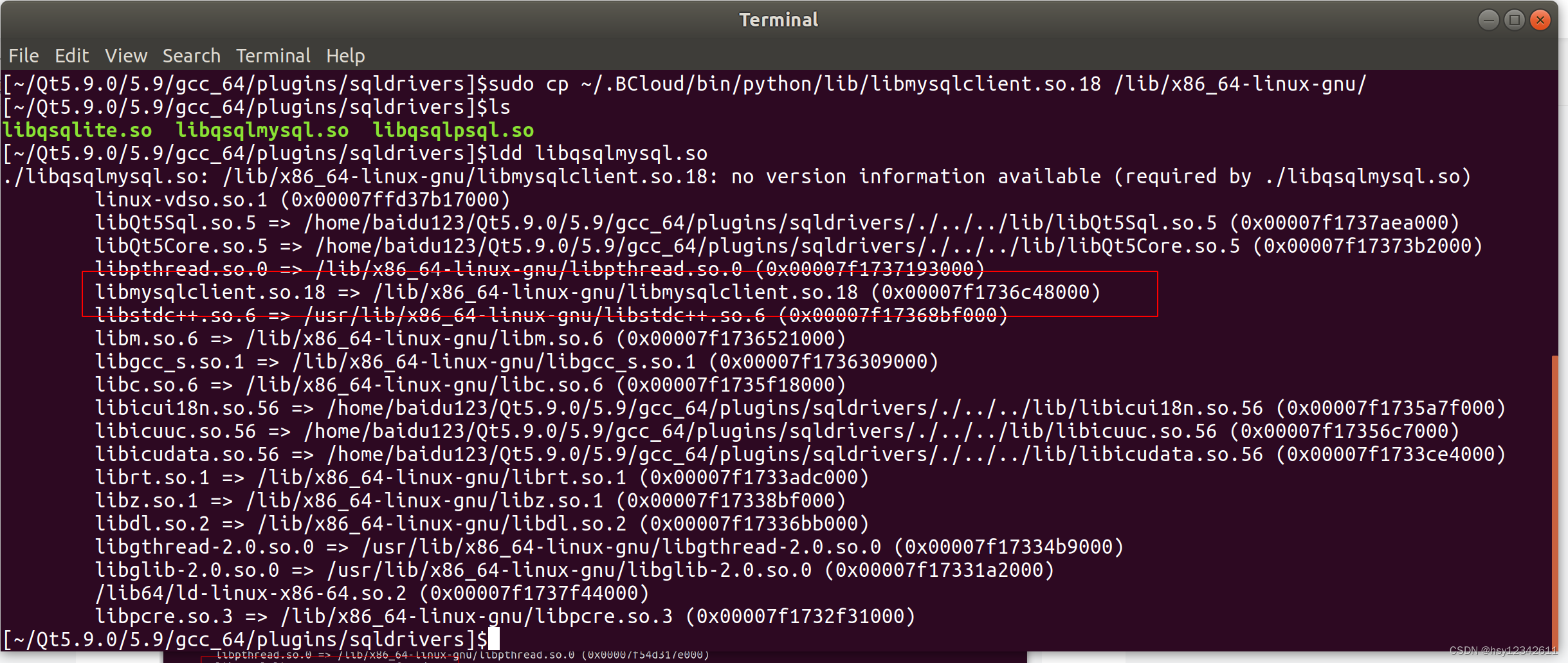Ubuntu下QT操作Mysql数据库_ubuntu qt mysql-CSDN博客