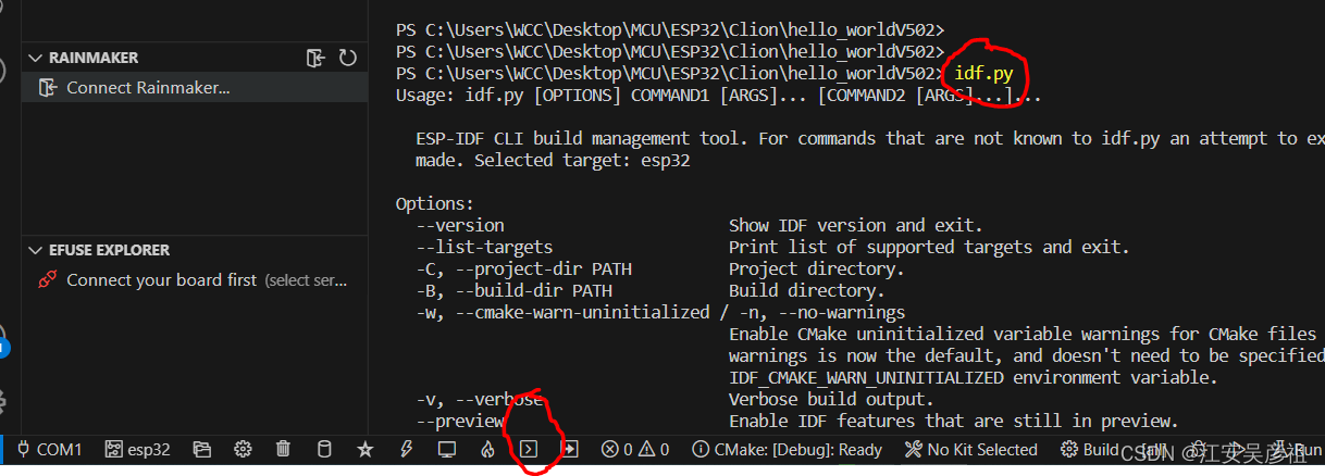 ESP32开发：Clion配置IDF_clion配置idf如何不与stm32冲突-CSDN博客