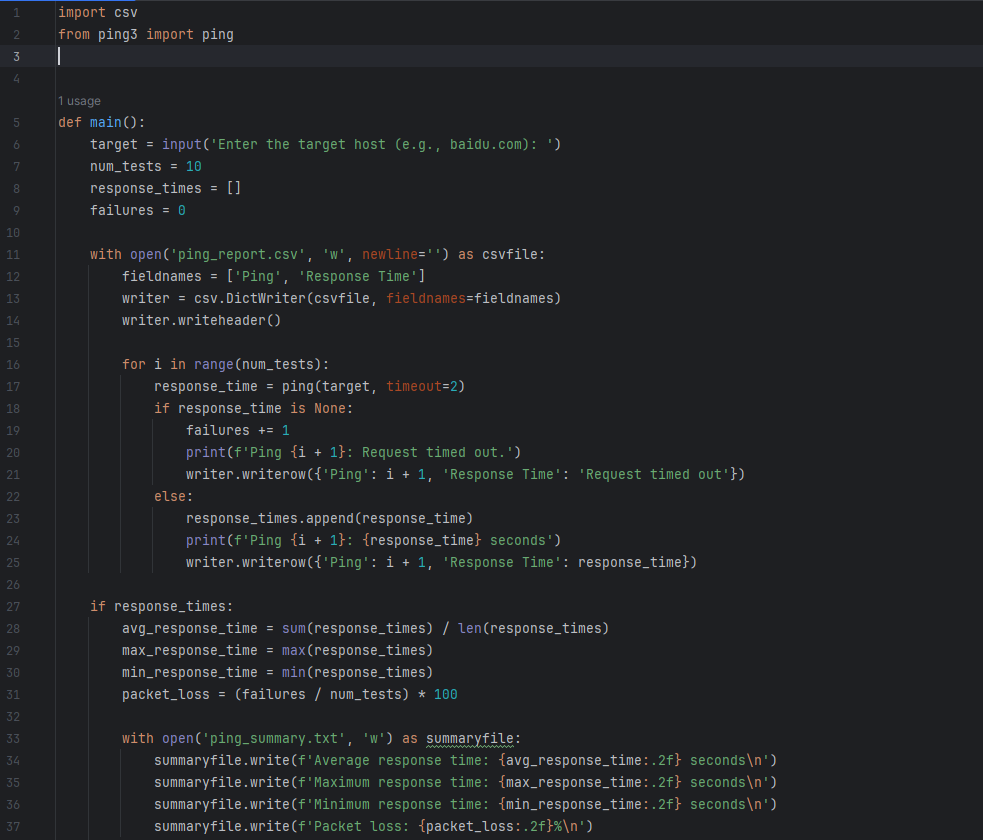 网工学Python入门：如何使用 Python 进行 Ping 测试？_python ping测试-CSDN博客
