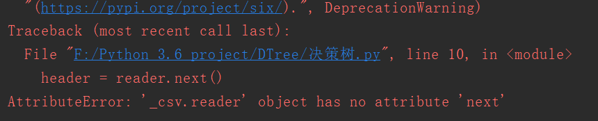 AttributeError: '_csv.reader' object has no attribute 'next'-CSDN博客