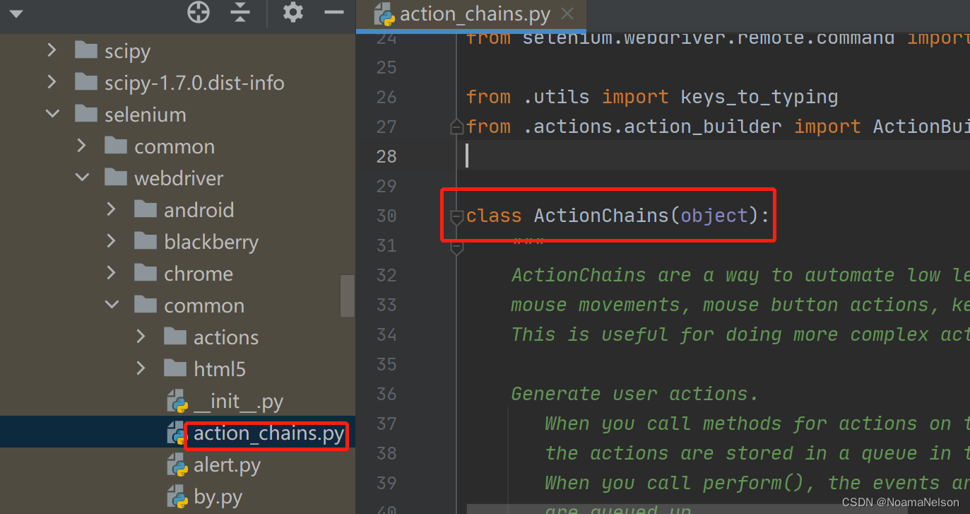 selenium源码通读·5 |webdriver/common/action_chains.py-ActionChains类分析_怎么查看selenium的actionchains类-CSDN博客