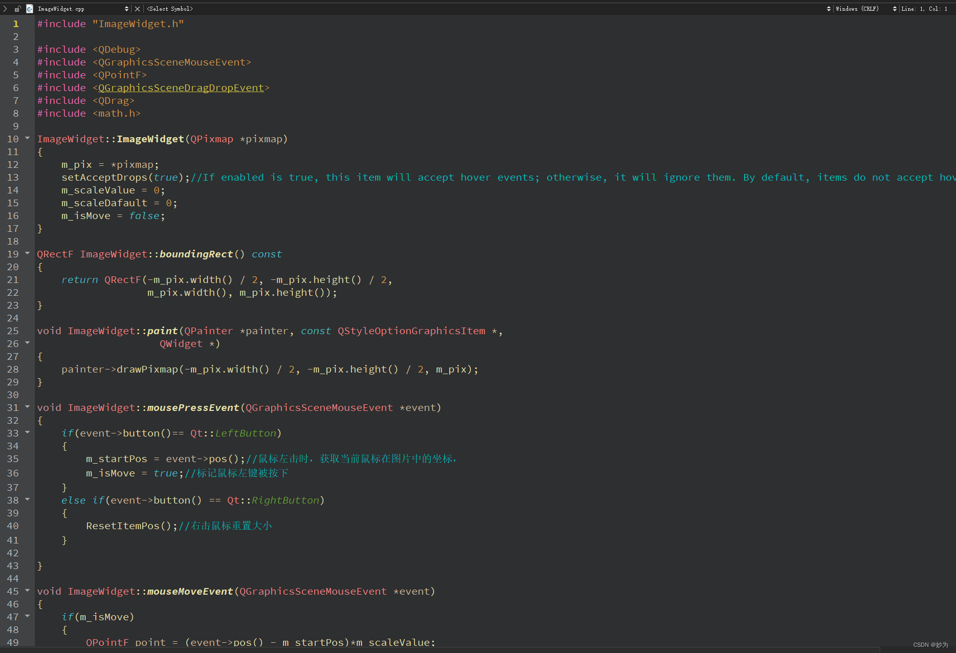 Error:Could not decode “ImageWidget.cpp“ with “UTF-8“-encoding.Editing not possible_could not ...
