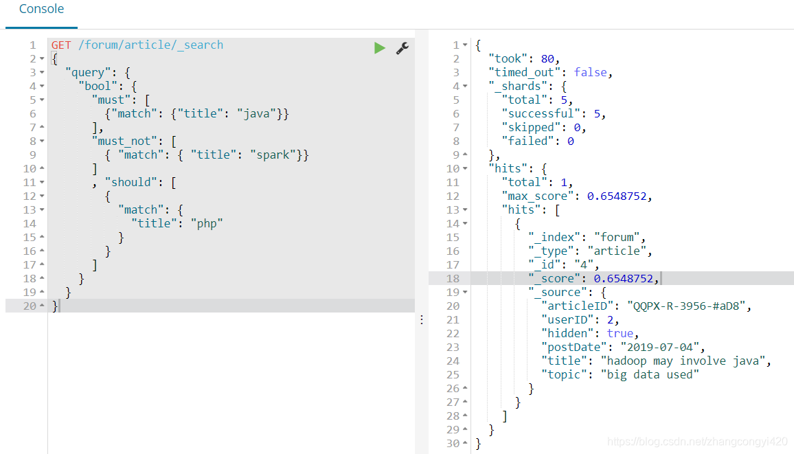 【ELK】（五）Elasticsearch 复合条件查询_elasticsearch should 满足多个条件加分-CSDN博客