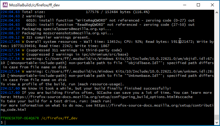 Firefox 编译指南2024 Windows10篇- 编译Firefox（三）-CSDN博客