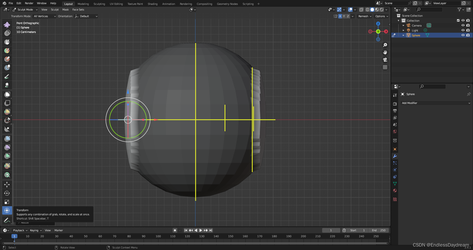 【从球开始渲染小姐姐】DAY1----用blender捏一个小姐姐-CSDN博客
