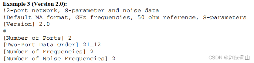 【Touchstone 1.0&2.0数据格式解析】_snp文件-CSDN博客
