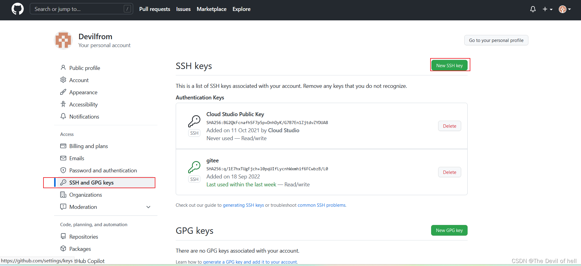 GitHub(Gitee同理)配置SSH_使用ssh公钥可以让你在你的电脑和 gitee 通讯的时候使用安全连接(git的remote要使-CSDN博客