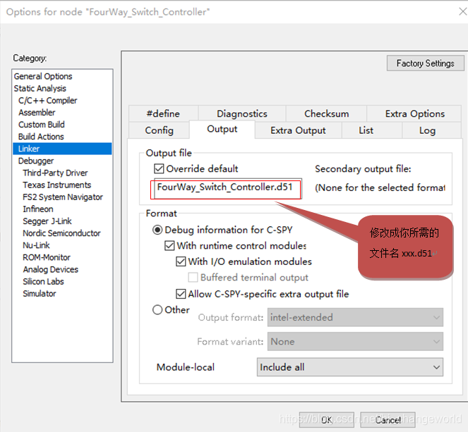 cc2530开发--IAR工程hex文件配置_iar软件修改xcl-CSDN博客