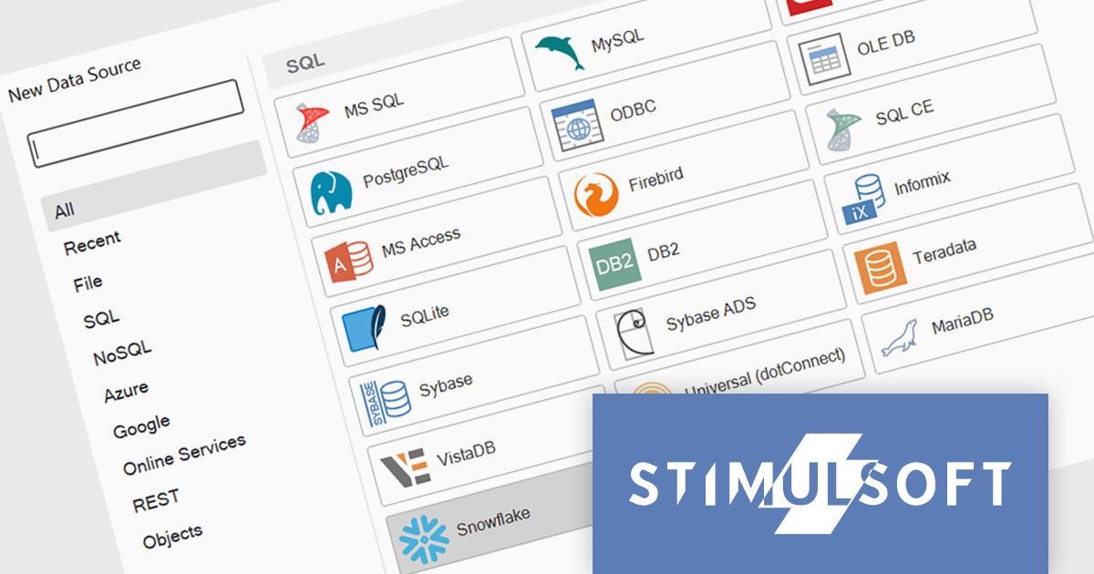 设置到Snowflake存储的数据连接-Stimulsoft Reports 2024_java 连接snowflake数据库-CSDN博客