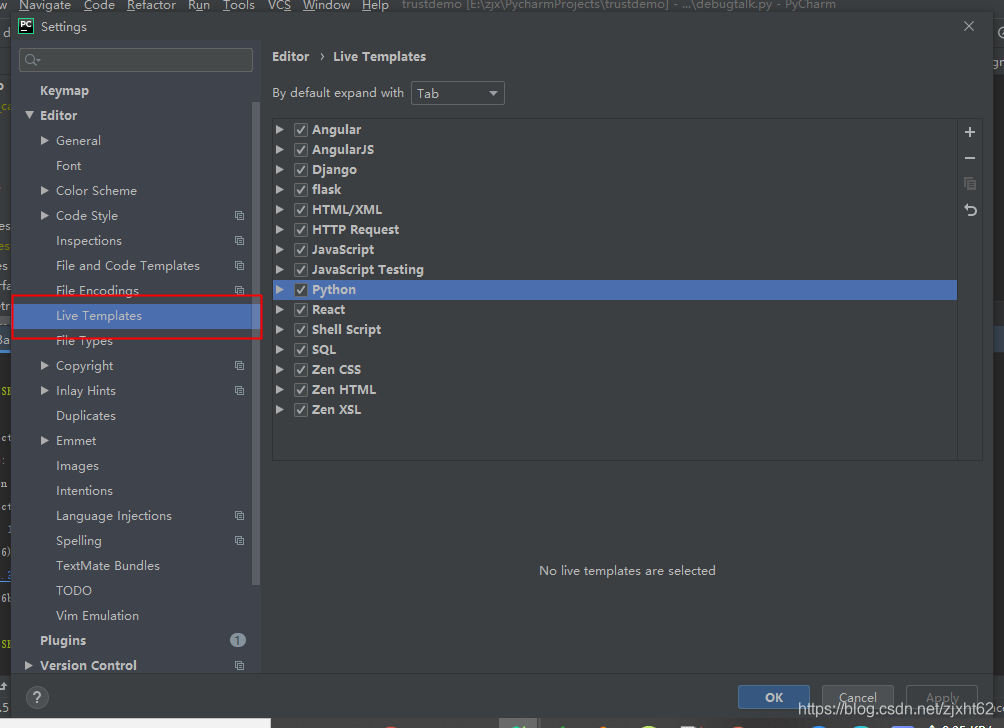 pycharm配置Live Templates快速生成注释_pycharm livetemplates showparameterinfo ...