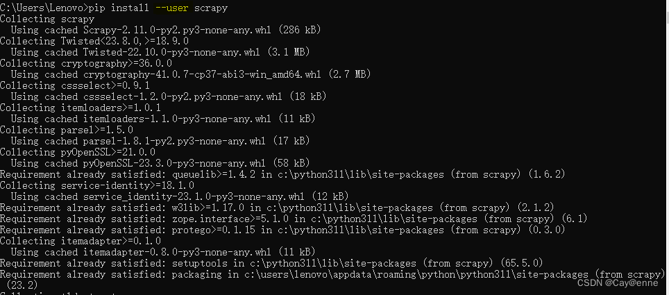 Scrapy安装_如何判断python支持scrapy-CSDN博客