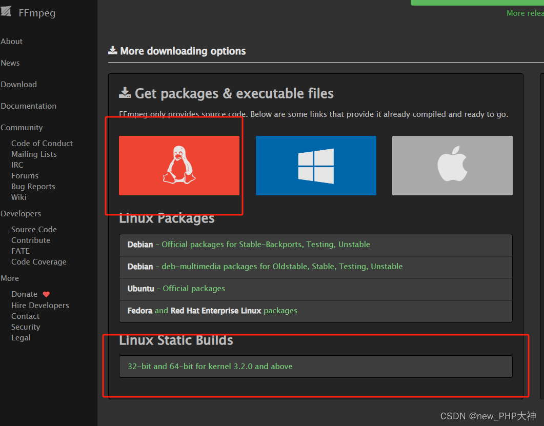 Linux简单安装ffmpeg 实现用PHP压缩音频_linux ffmpeg-CSDN博客