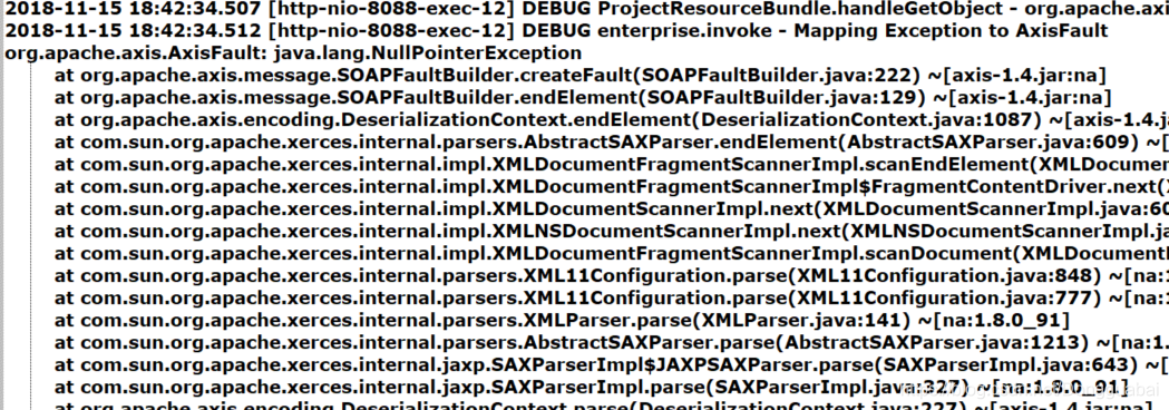 Mapping Exception to AxisFault org.apache.axis.AxisFault: java.lang.NullPointerException-CSDN博客