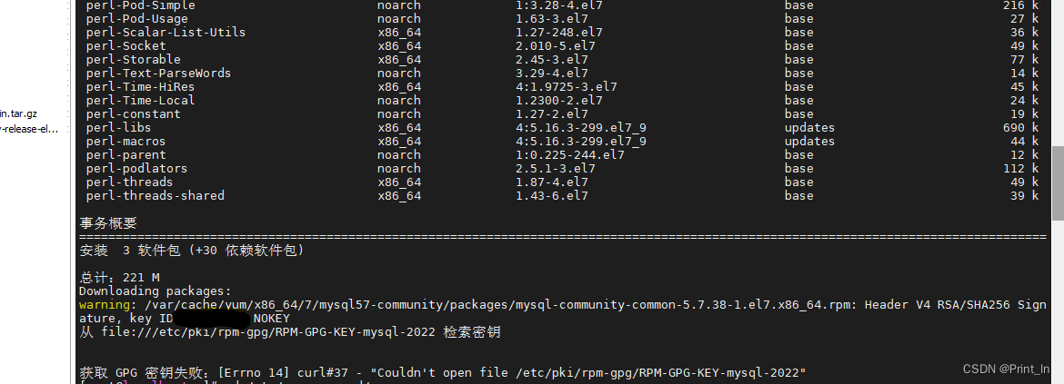 linux系统中安装 mysql 获取密钥GPG失败问题_failed to search for file: failed to download gpg -CSDN博客