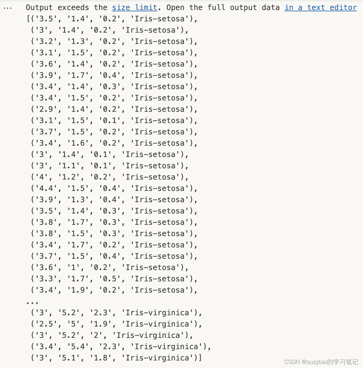 利用Numpy读取iris数据集并进行排序、去重、求统计量等操作实战（附Python源码）_could not assign tuple of length 4 to structure wi ...