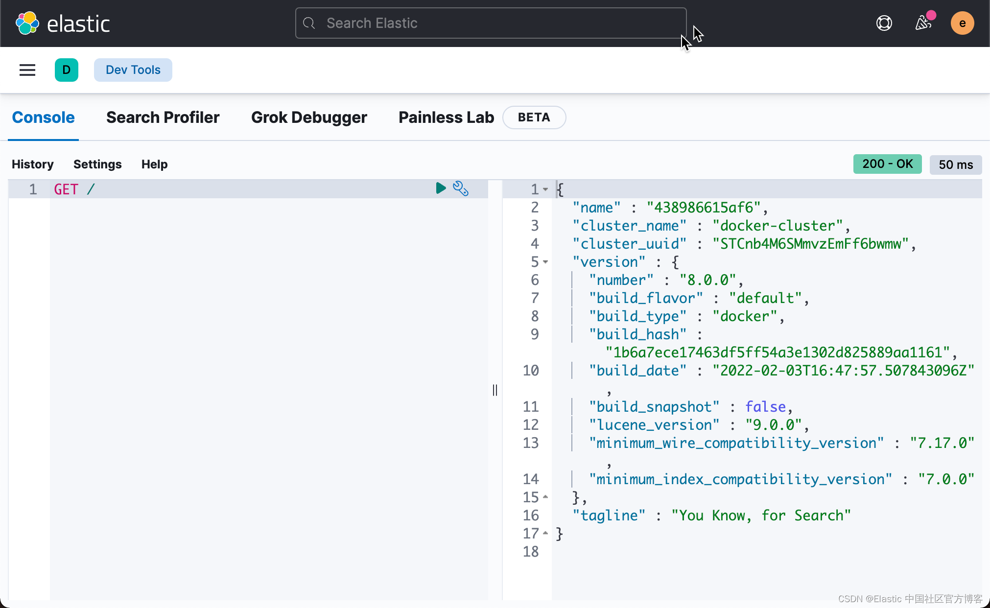 Elastic：使用 Docker 安装 Elastic Stack 8.x 并开始使用_docker安装elasticsearch8-CSDN博客