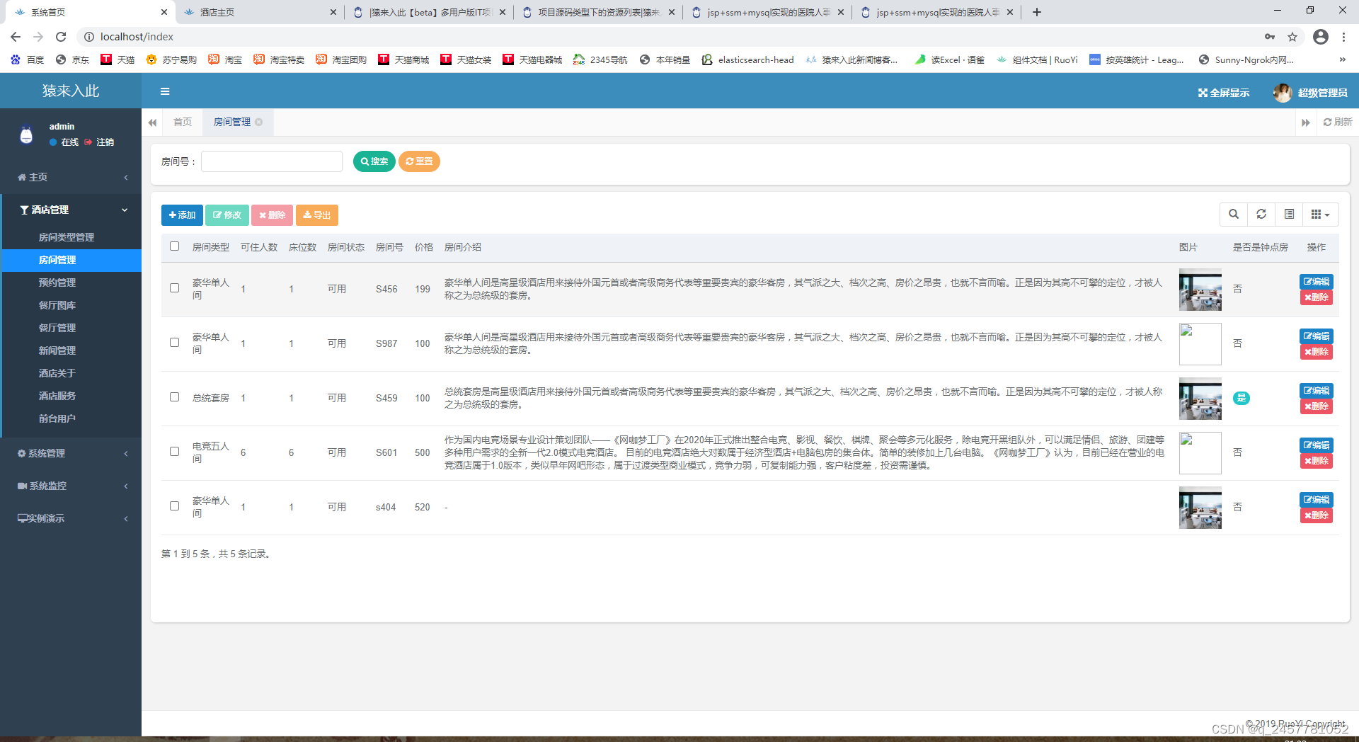 Springboot酒店管理源码附带运行视频教程基于springboot酒店管理系统视频跟做 Csdn博客