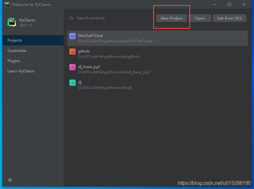 【Django 2021年最新版教程1】windows10+python3.9.5+pycharm2021.1.1+Django3.2.3新建一个web项目 教程_py2021django新建 ...
